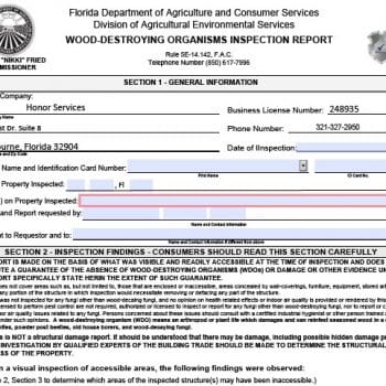 Download Florida Insurance Forms (4PT, WMI, WDO) - Honor Services